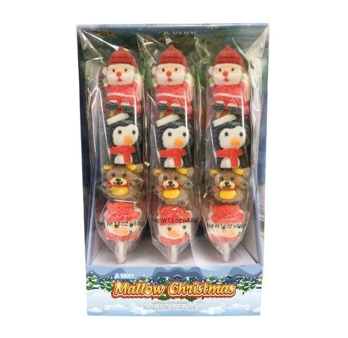 Christmas Mallow Kabobs | Cookie Kneads